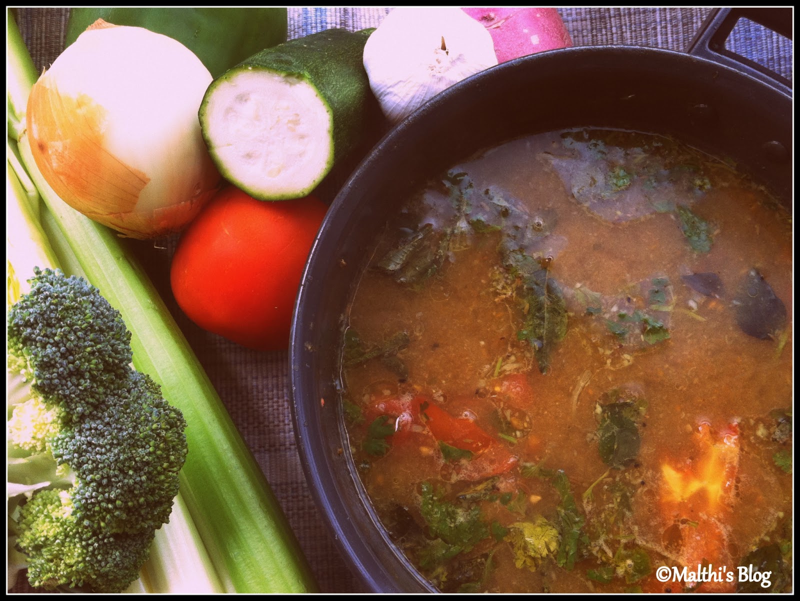 Malthi's Simple n Easy cooking: Vegetable (Soup) Rasam
