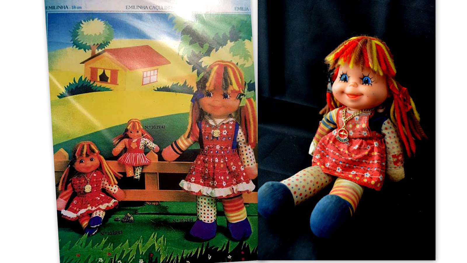 Ana Caldatto : Boneca Emilia da Estrela de 1977 à 2017 - 40 anos