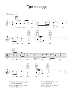 Scores for Balkan music Note za Harmoniku Violinu: Note Za Harmoniku