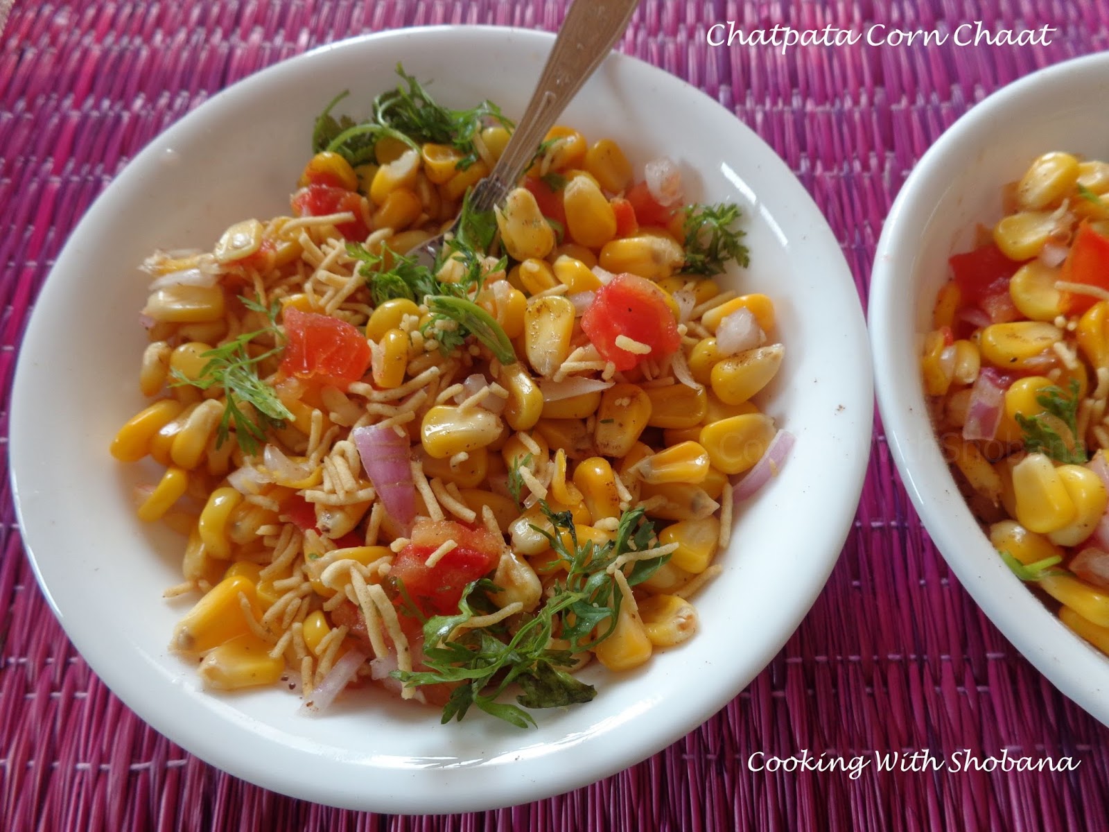Cooking With Shobana : CHATPATA CORN CHAAT