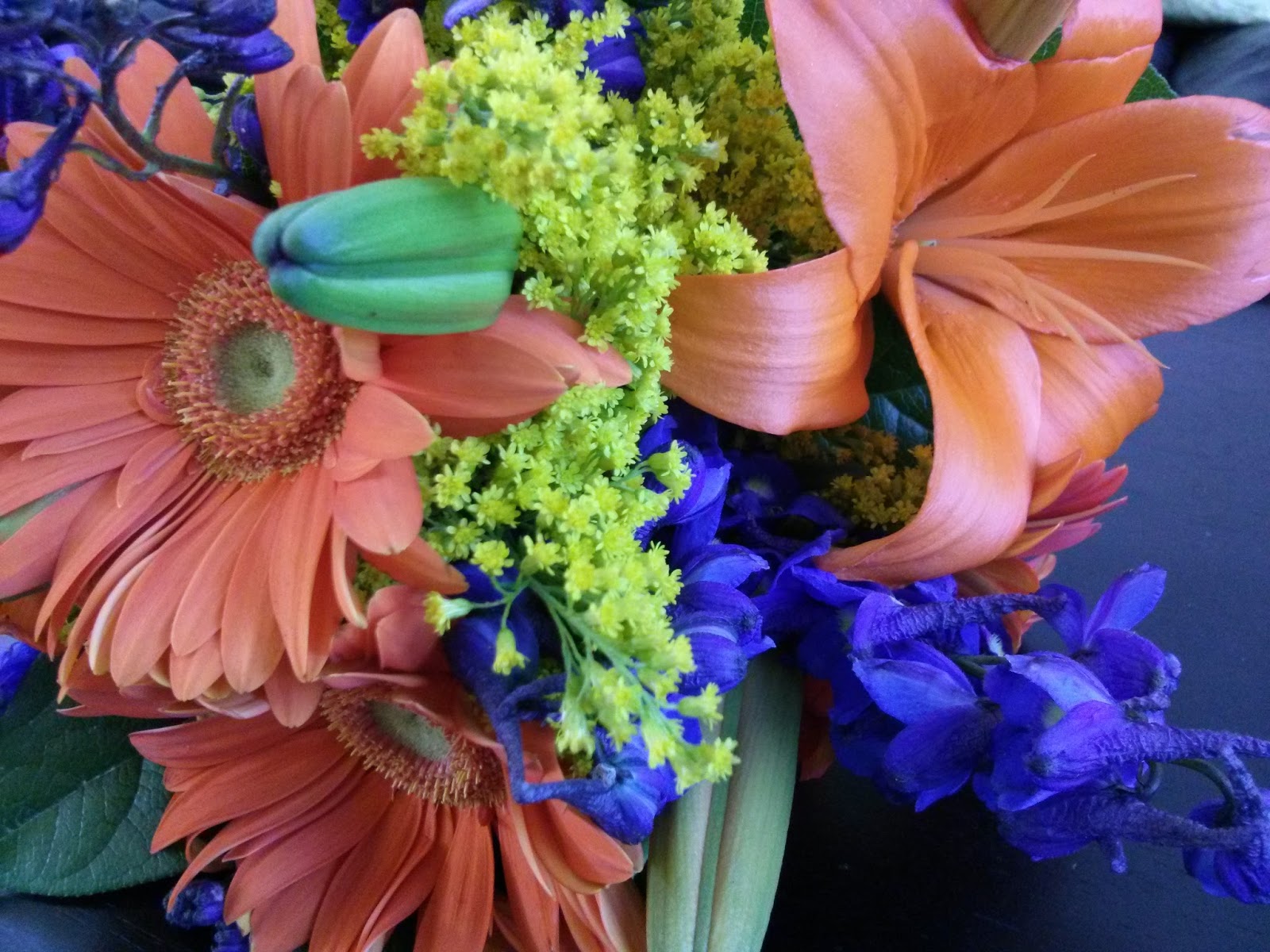 Celebration Flair: Tangerine and Royal Blue