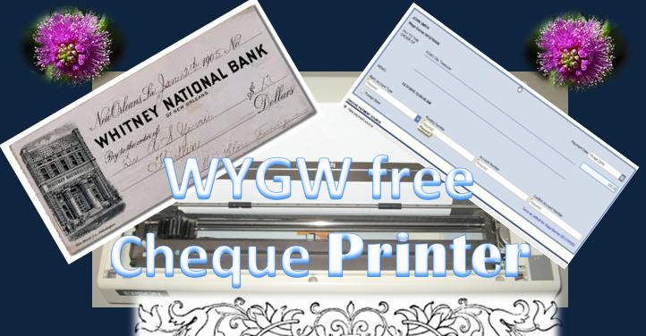WHAT YOU GIVE TO THE WORLD LAST SECOND: Cheque printing without special ...