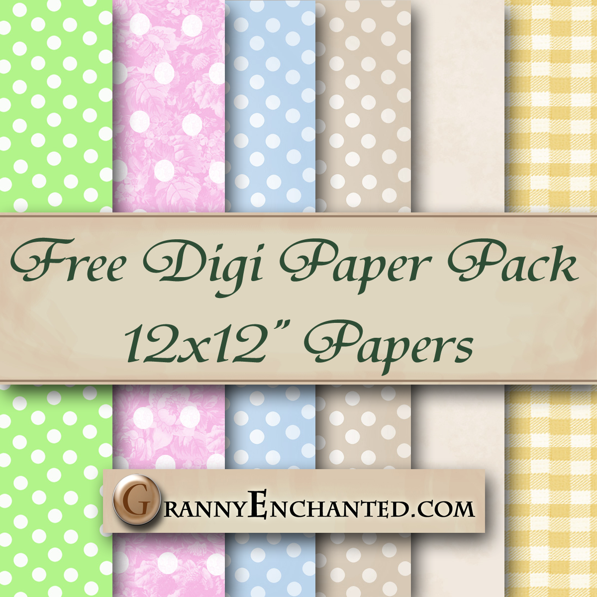 GRANNY ENCHANTED'S BLOG: Free Spring Digi Scrapbook Paper Pack