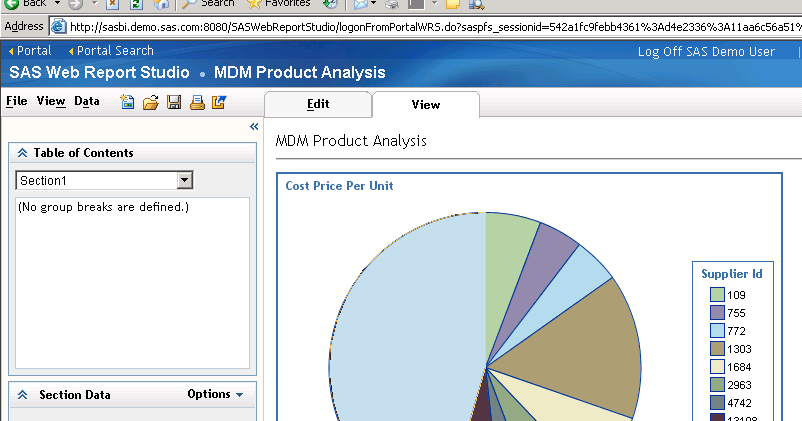 SAS WEB REPORT STUDIO