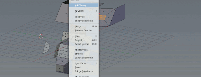 Blender Python: Tube Tool Blender 2.74+