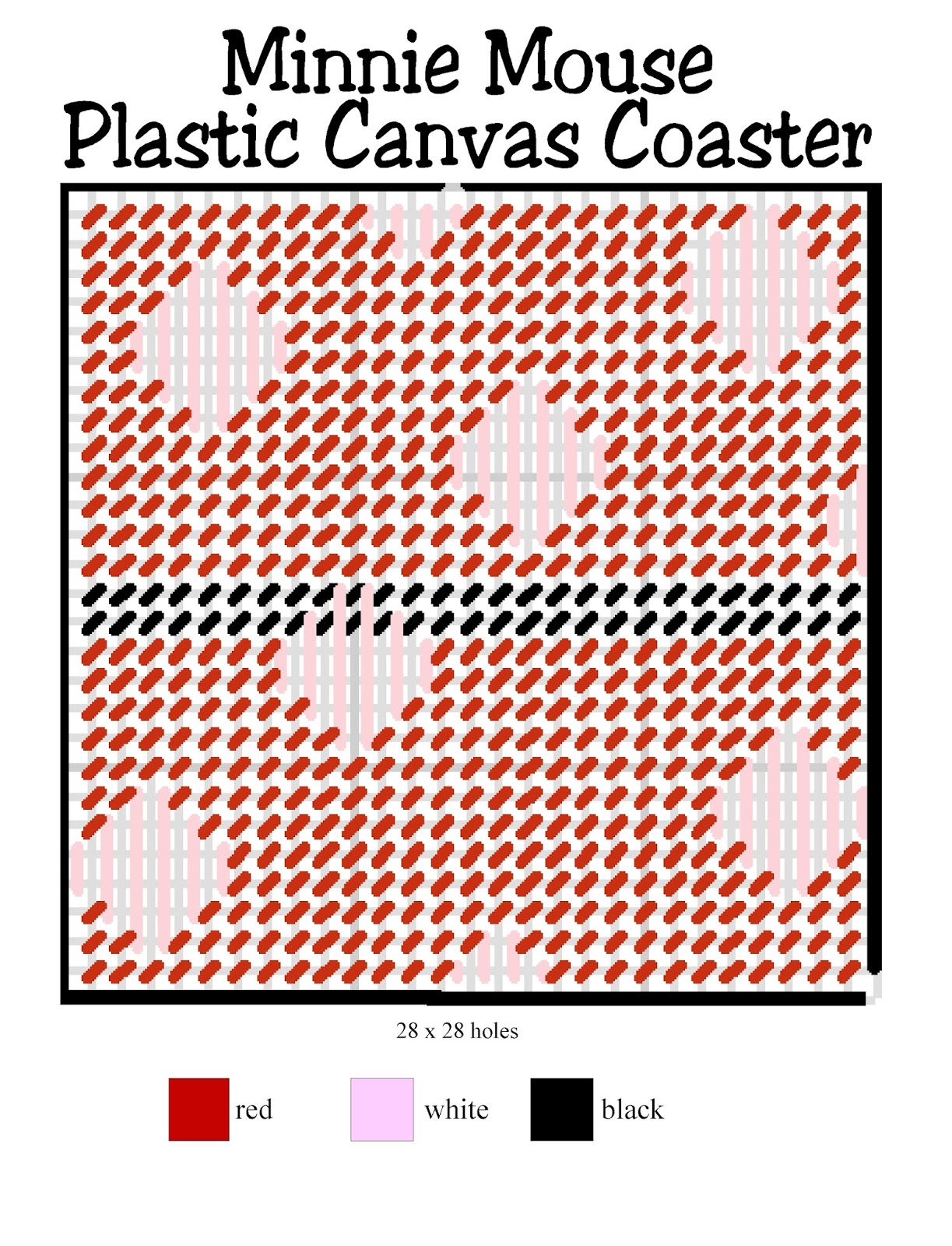 DIY Party Mom: Disney Character Plastic Canvas Pattern Coaster Set