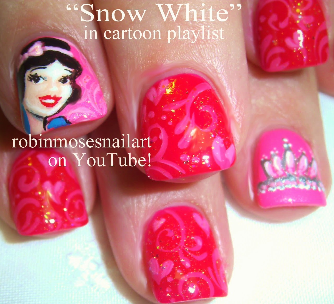 Nail Art by Robin Moses: "bmx nails" "bike nails" "frog nails" "frog with braces" "tangled nail ...