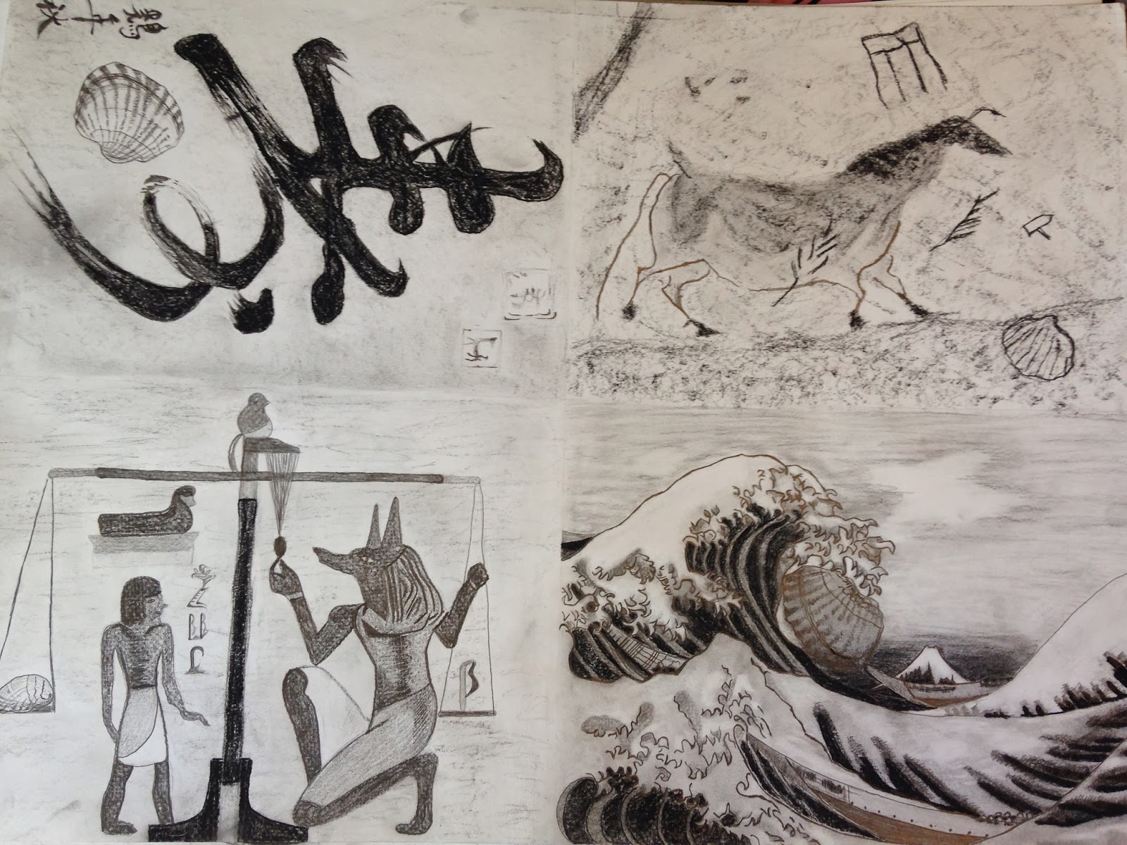 Drawing 101 & 102: Examples of Art History Drawings