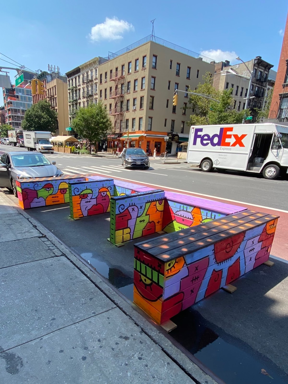 EV Grieve: Colorful new curbside seating for International Bar
