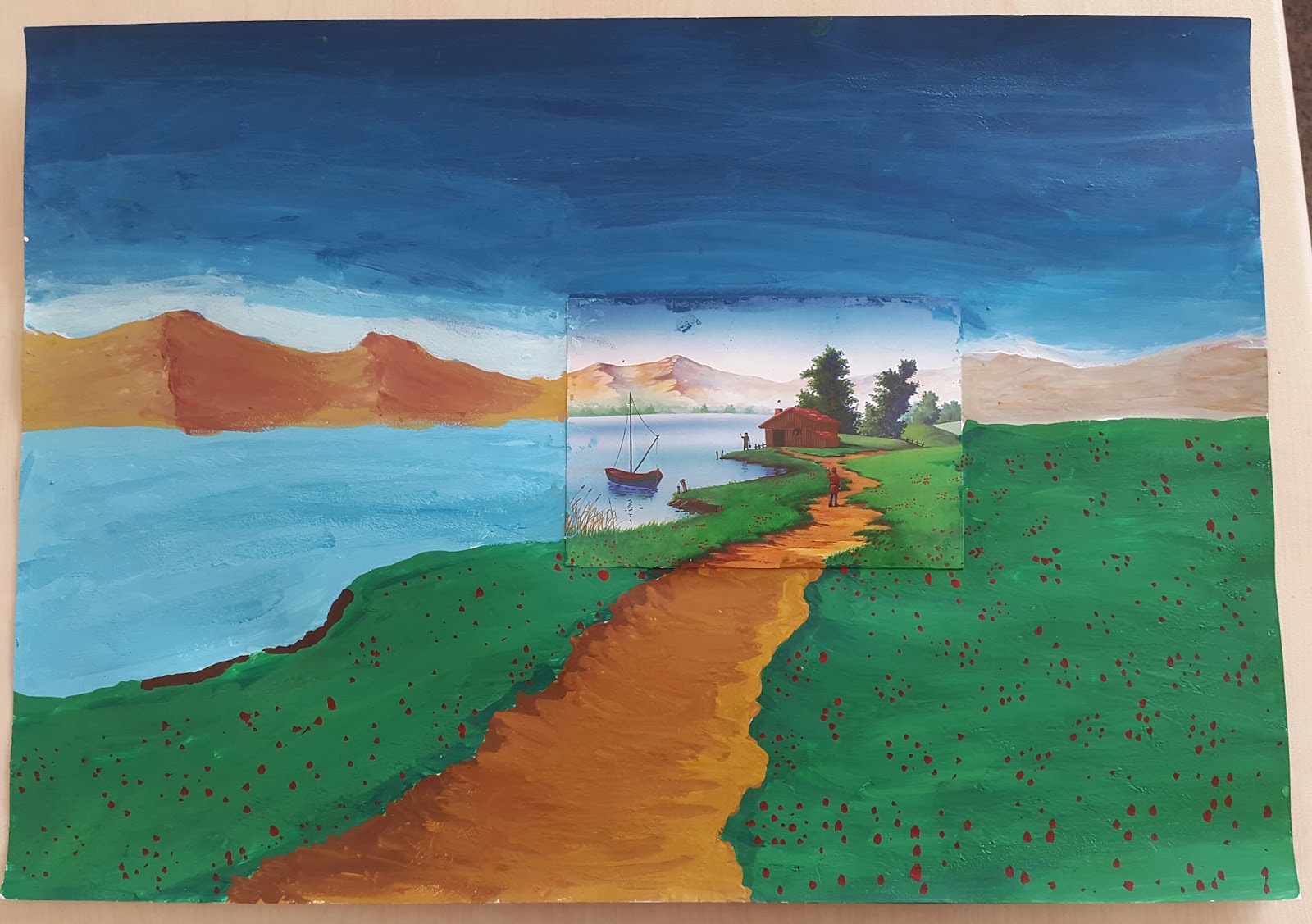 UYUYAN TOHUMLAR (Bir öğretmenin günlüğü): KART POSTAL TAMAMLANMASI