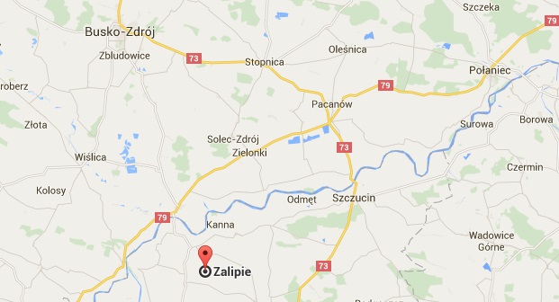 Zalipie Mapa