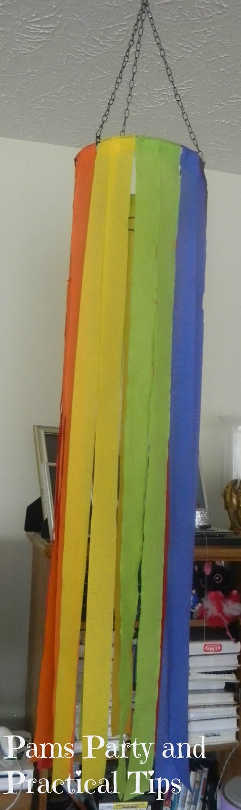 Pams Party & Practical Tips: Crepe Paper Chandelier