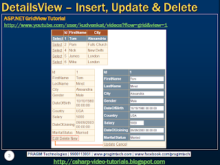 Sql server, .net and c# video tutorial: Part 41 – Insert, Update and Delete using Details View ...