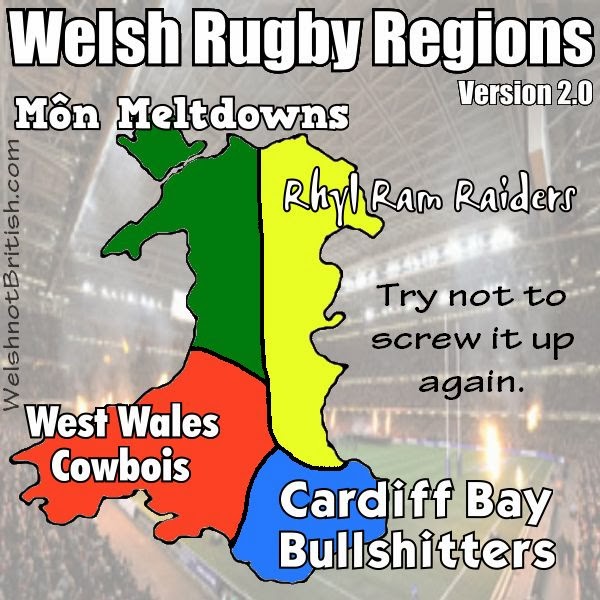 WelshnotBritish.com: Welsh Rugby Regions V2.0