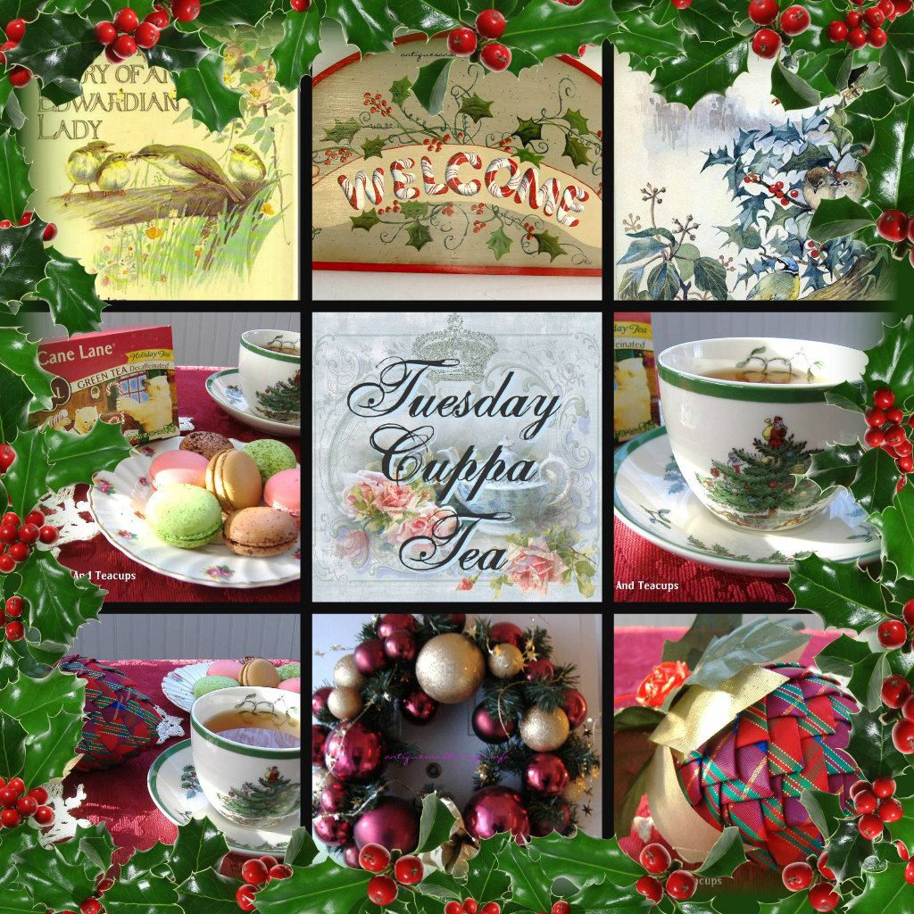 Antiques And Teacups: Tuesday Cuppa Tea, Spode Christmas Tree, Welcome ...