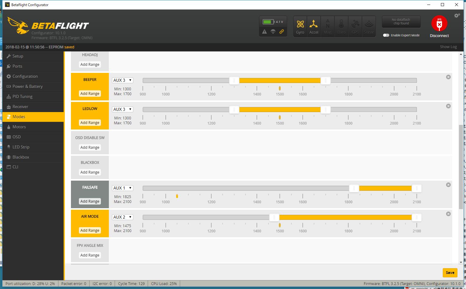 トイ クワッド に嵌った。：betaflight led strip 設定
