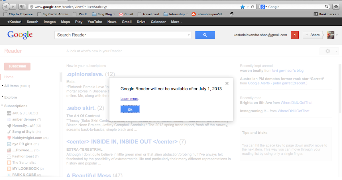 Amped+Dangerous: RIP GOOGLE READER
