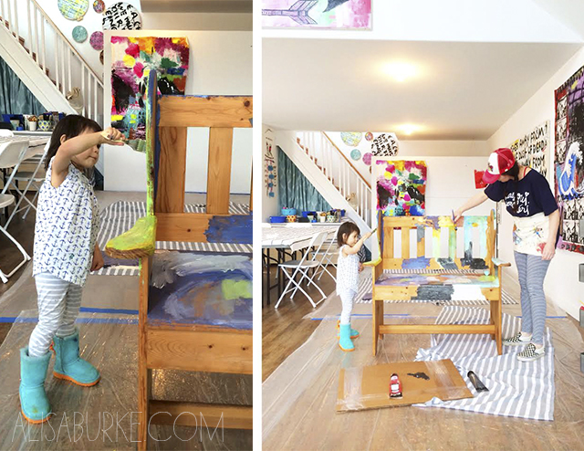 alisaburke: messy bench