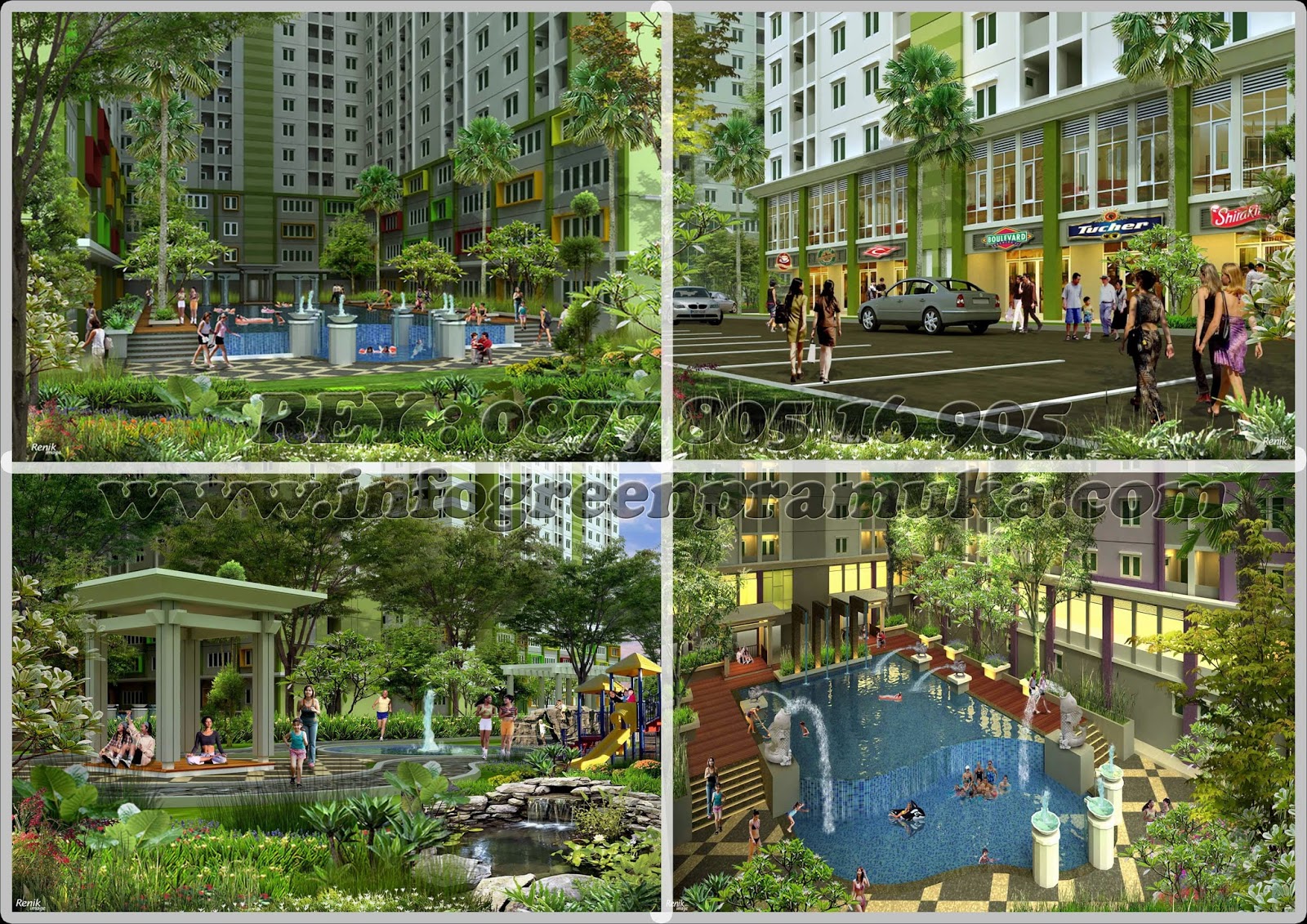 Fasilitas di Green Pramuka Apartemen