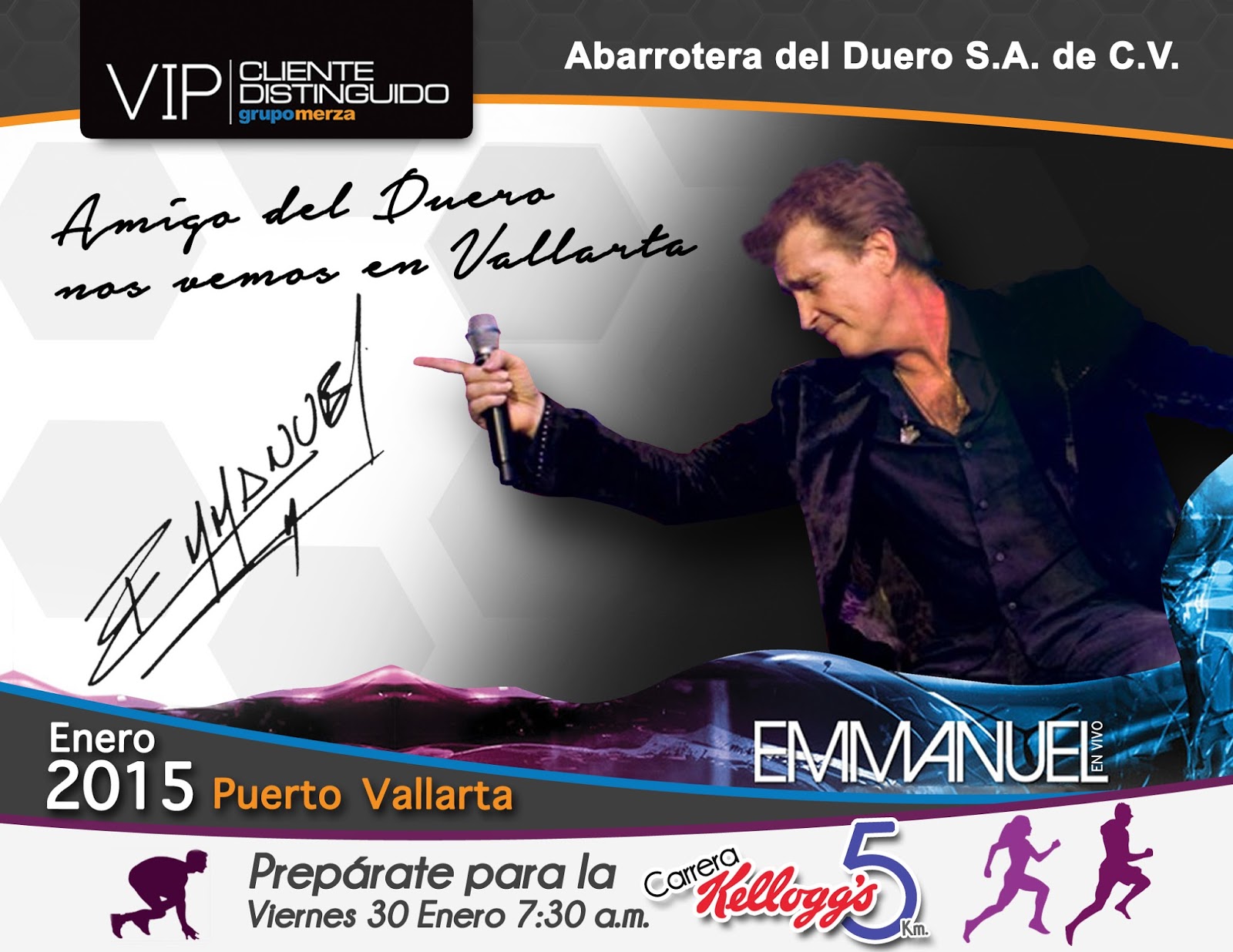 Diseño e Ilustracion: Postal Invitación para Cliente Distinguido Vip 2015