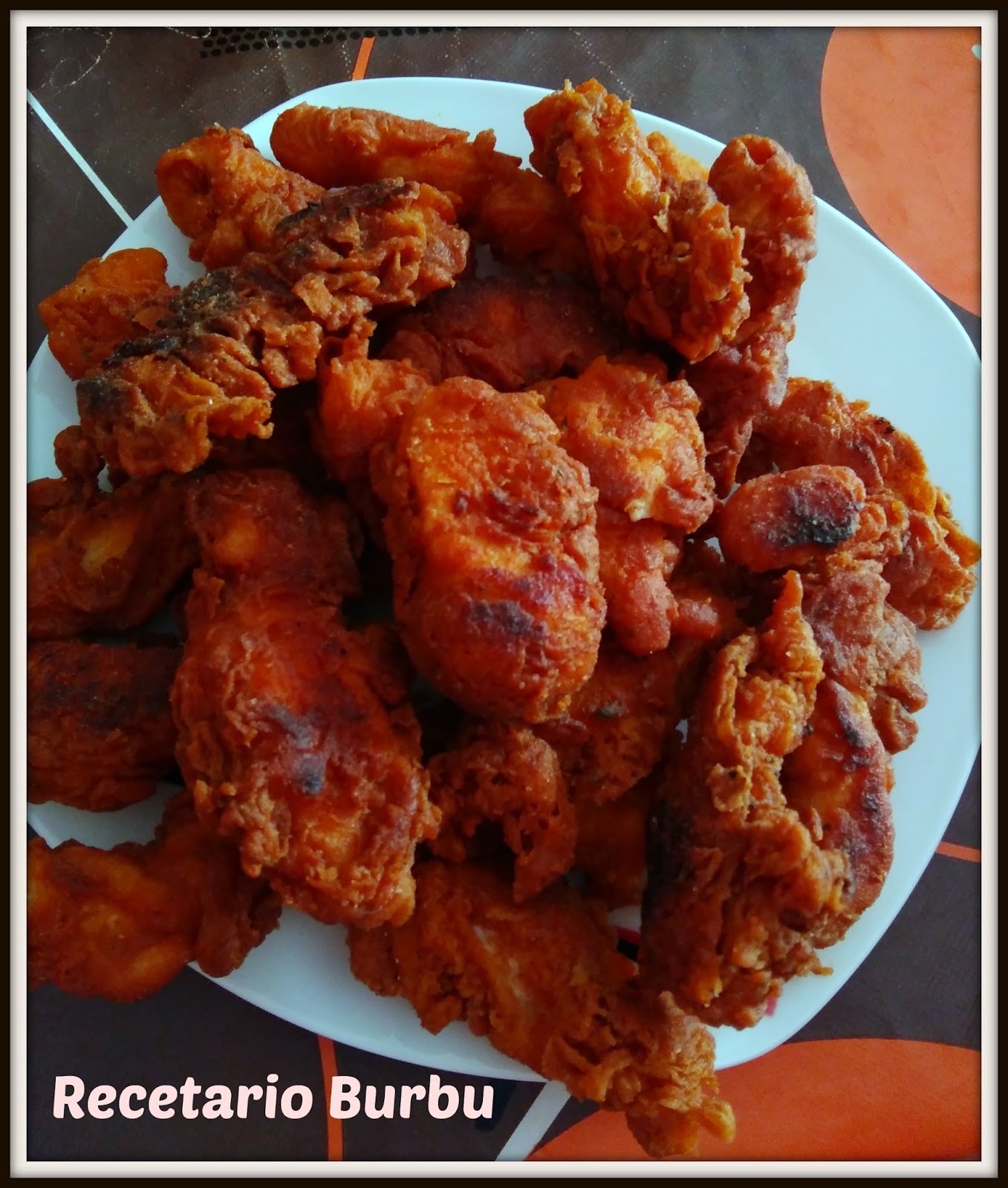Recetario Burbu: Pollo frito estilo kfc