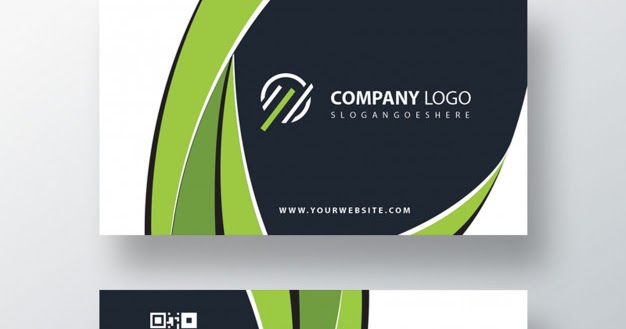 Template Kartu Nama Hijau Gratis - Jualdesainku