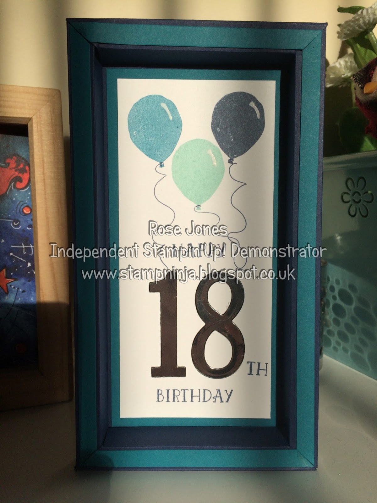 Stamp Ninja: Shadow Box Frame Card