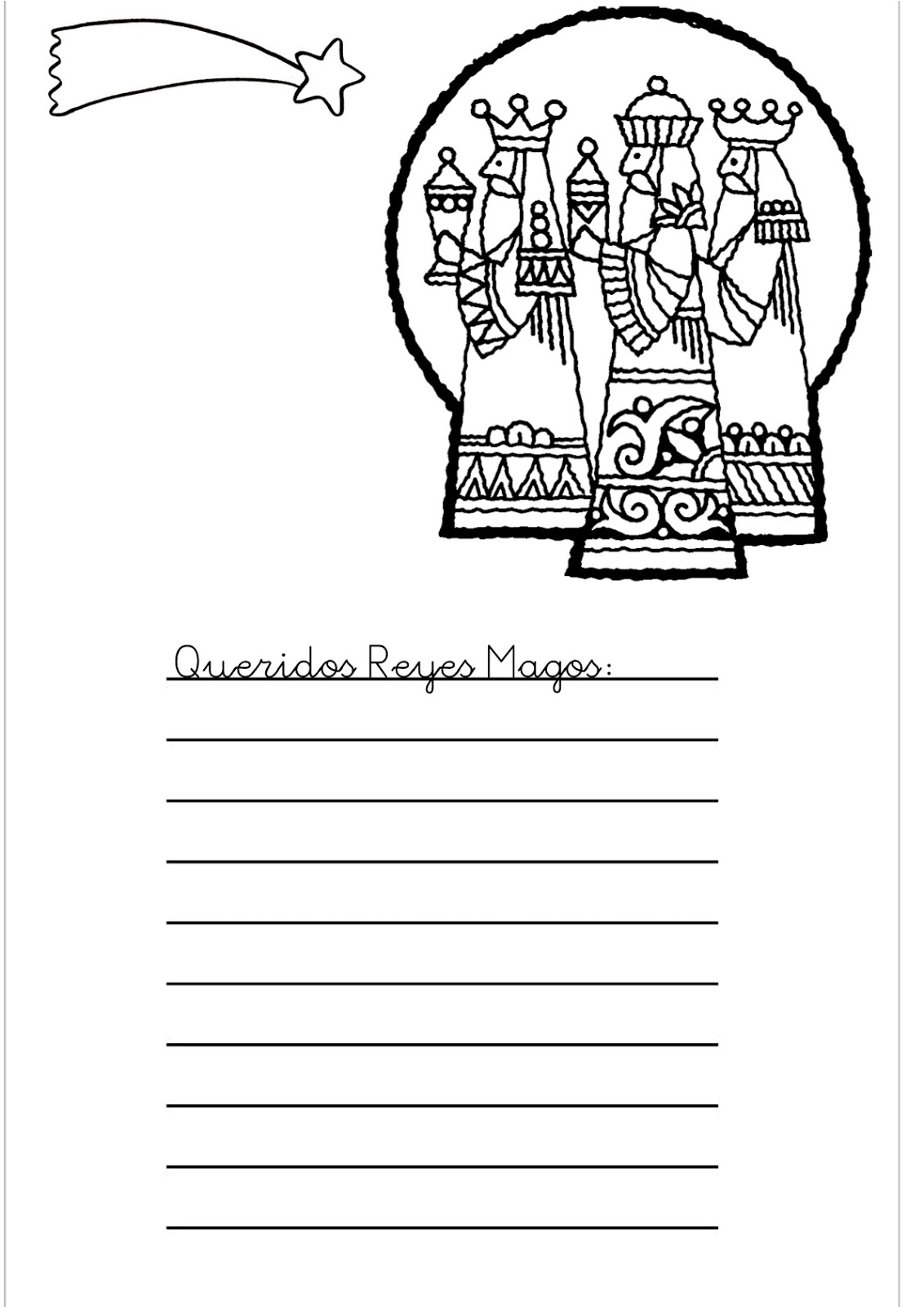 RECURSOS y ACTIVIDADES para Educación Infantil: Carta para los Reyes Magos