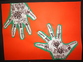 Thomas Elementary Art: 2nd Grade Henna Hands