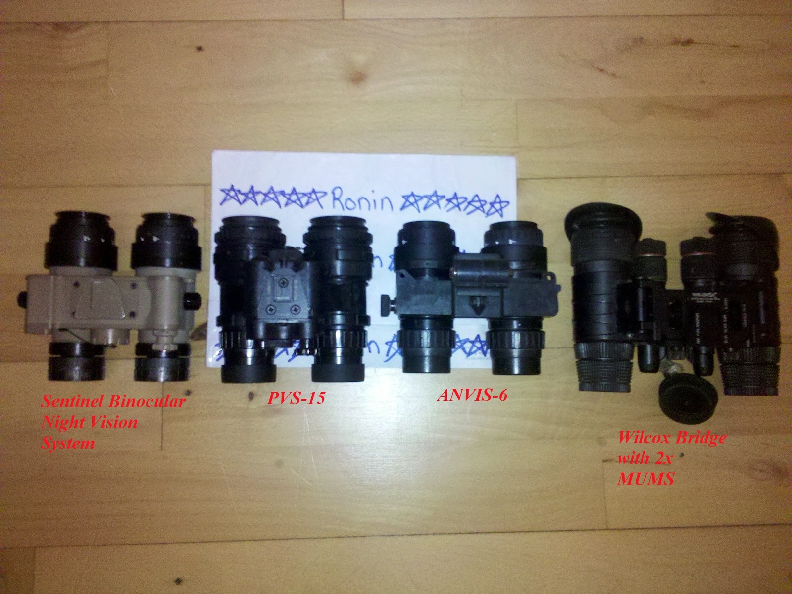 Ronin Tactical's New Site: Comparison between SENTINEL - ANVIS - PVS-15 ...