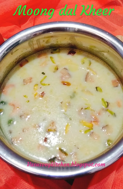 Vasusvegkitchen: Moong dal ( yellow lentils) kheer, Pessara pappu payasam