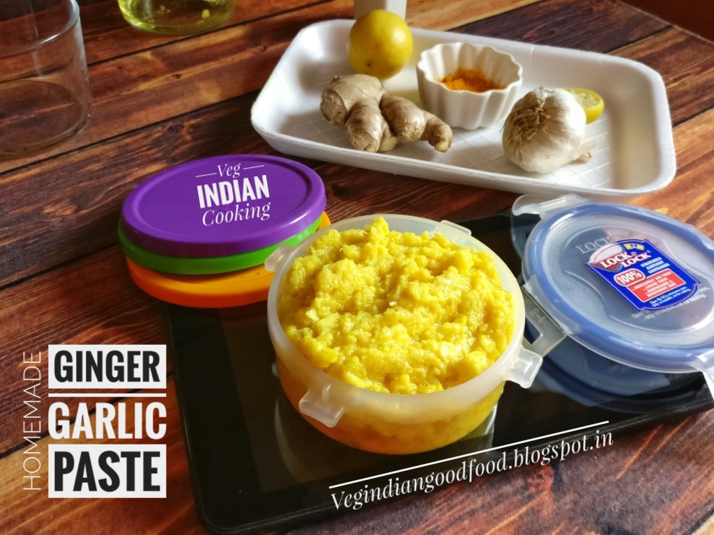 Veg Indian Cooking: Homemade Ginger Garlic Paste