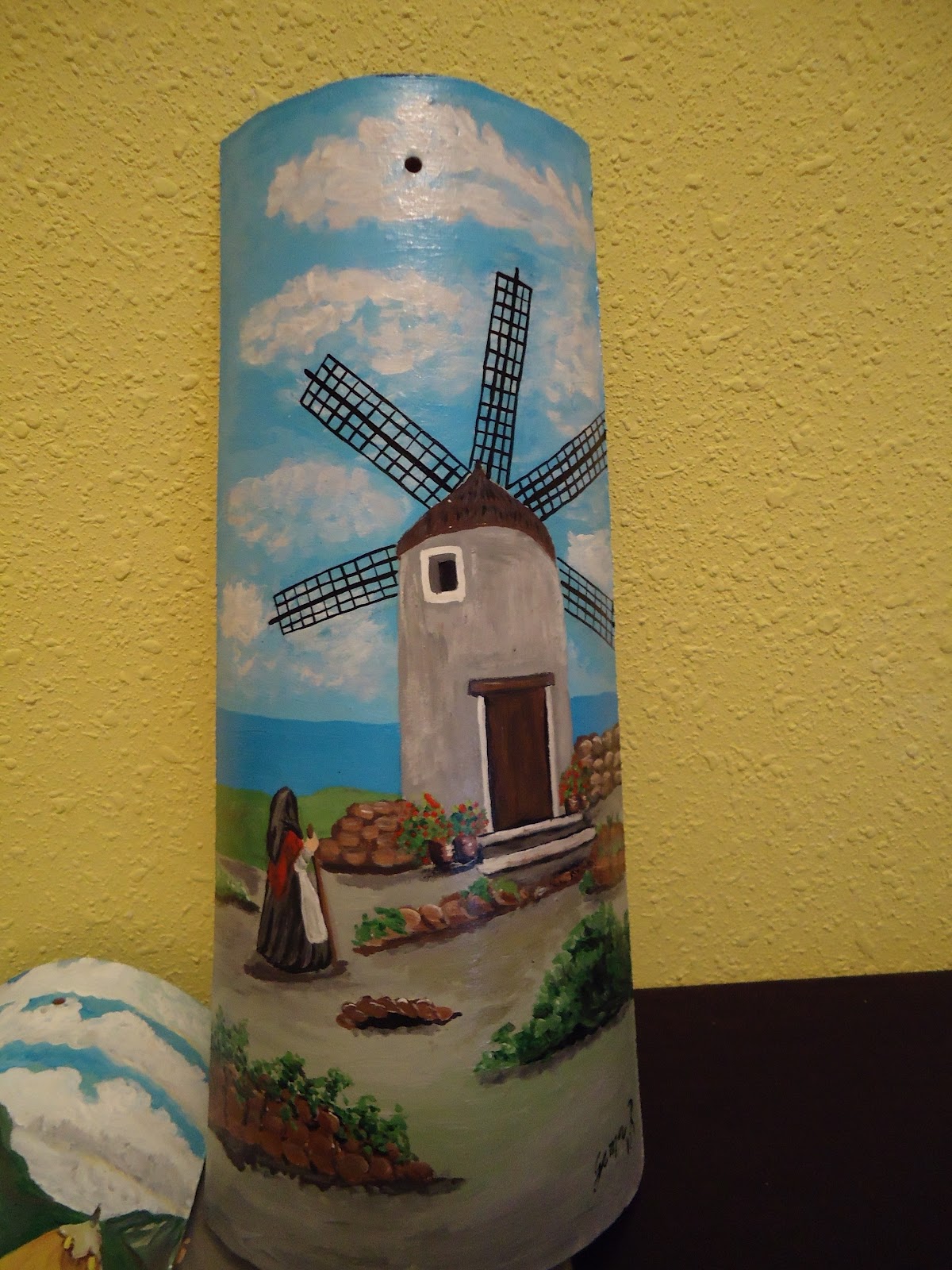 MANUALIDADES: TEJAS PINTADAS: Tejas pintadas a mano