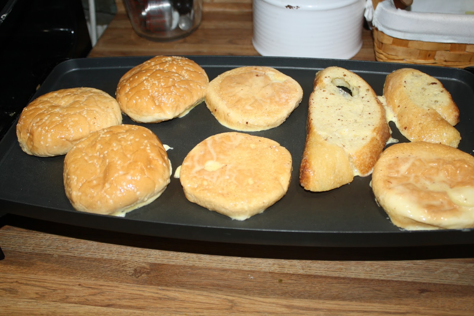 Leftover Burger-Bun French Toast | Crest Cottage Creations