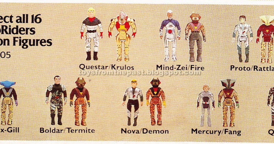 Toys from the Past: #704 DINO RIDERS FIGURE 2-PACKS from WAVE 1 (I) (1988)