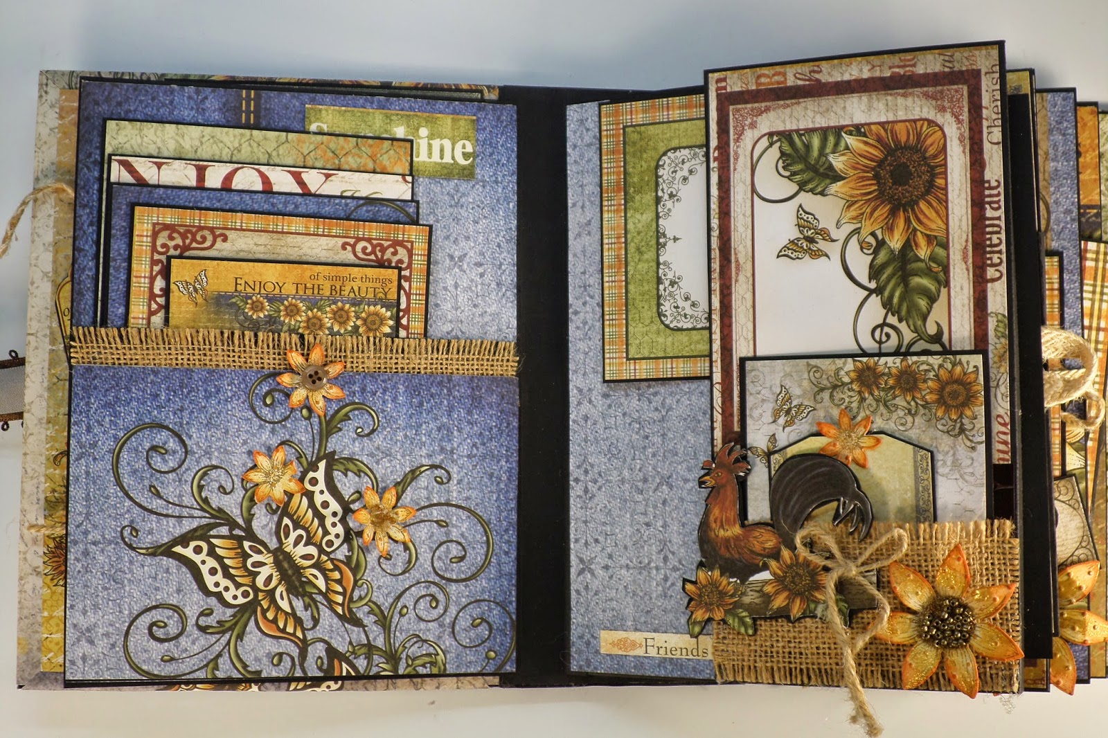 Designs by Shellie: 8-1/2 x 6-1/2 SCRAPBOOK ALBUM FEATURING HEARTFELT ...