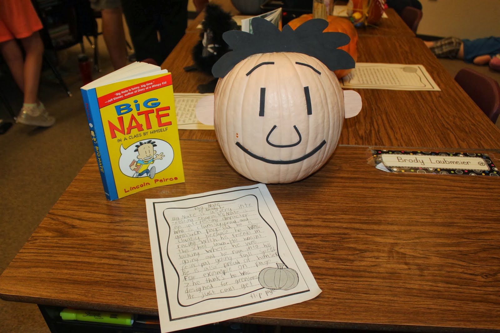 Big+Nate+pumpkin+001.JPG (1600×1066) | Pumpkin books, Pumpkin ...