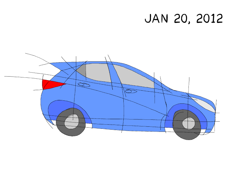 Darth Furby: Car Profile Sketches