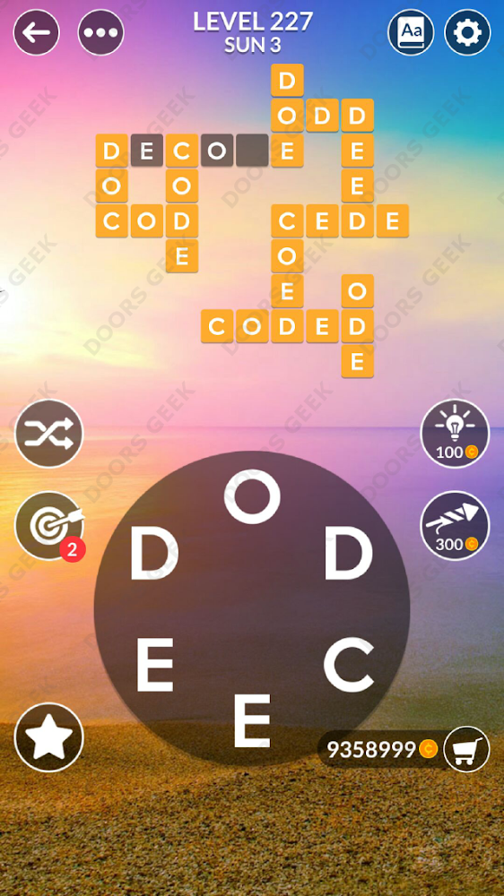 Wordscapes Level 227 Answers ~ Doors Geek