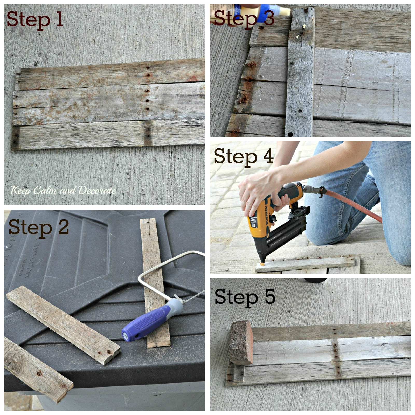 Keep Calm and Decorate: Outdoor Pallet Sign