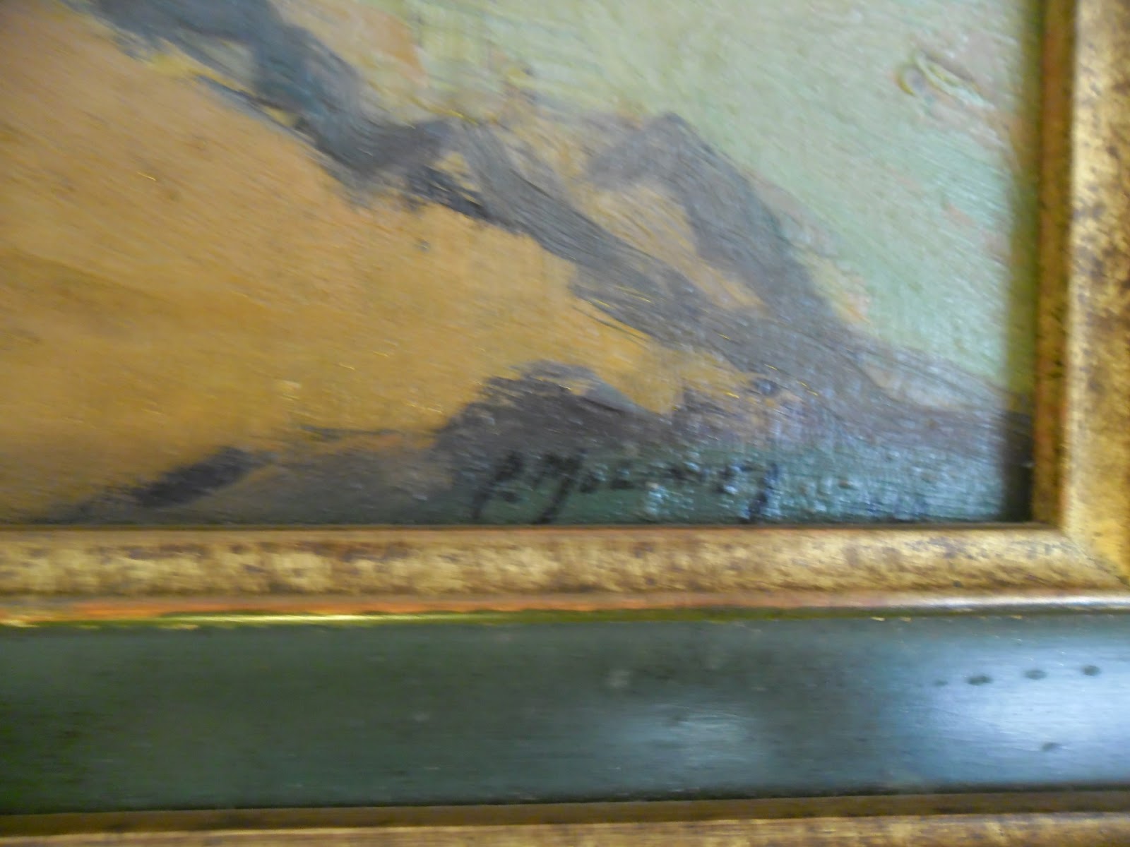 OBJETS de COLLECTION, ART DECO, TABLEAUX.: TABLEAU HUILE SUR PANNEAU ...