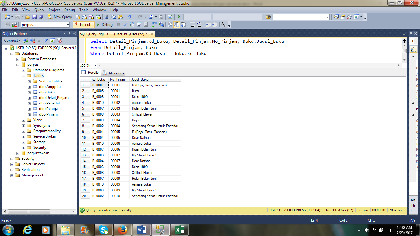 Deddy Laumakut Blog: Membuat database dengan SQL Server