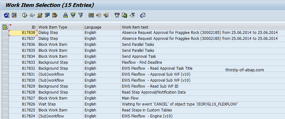 Thirsty of ABAP: Workflow Debugging with Break-Point