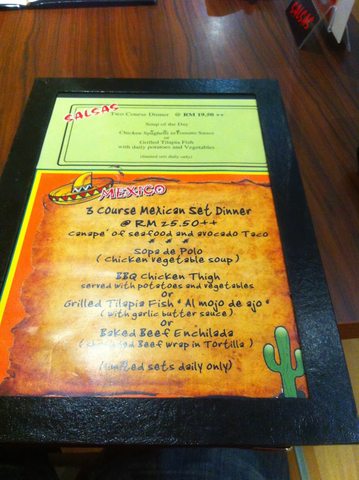 Our Journey : Penang Gurney Drive - Gurney Paragon Mall Salsa Restaurant