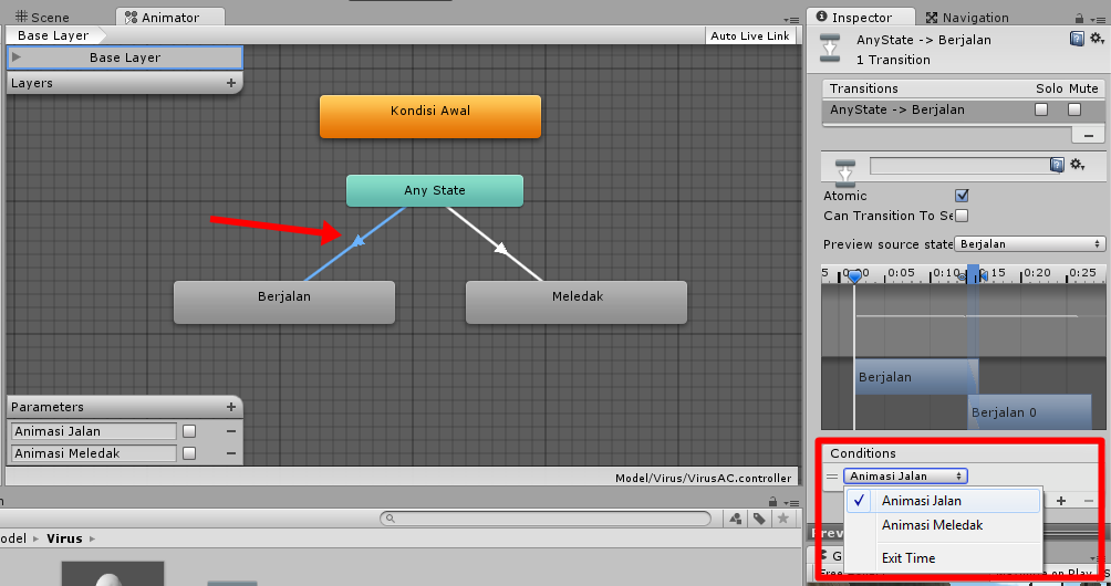Unity Tutorial : Animator ~ Menjalankan Animasi dari Blender di Unity [part 1]