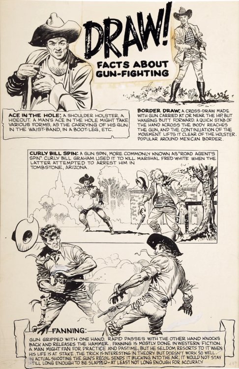 Gun Fighting Drawings