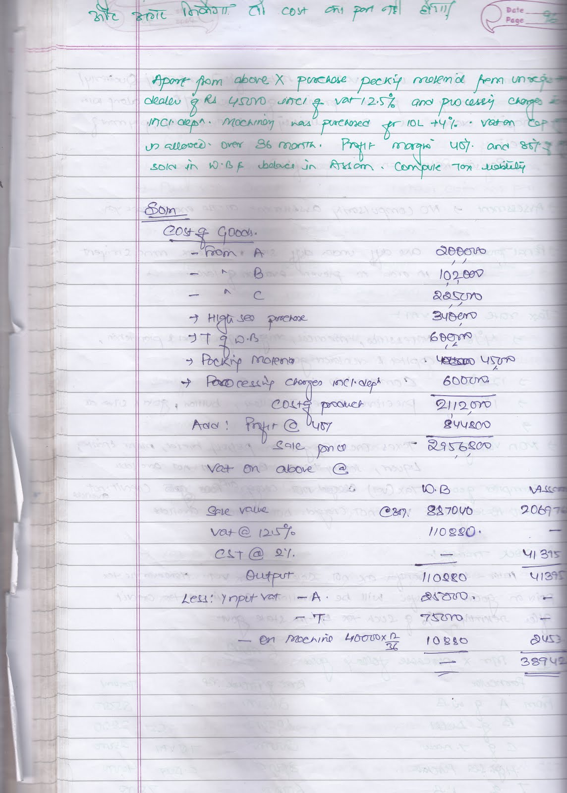 CA FINAL IDT-VAT NOTES