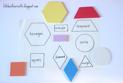 Kitchen Floor Crafts: Shape Search in a Fall Backyard