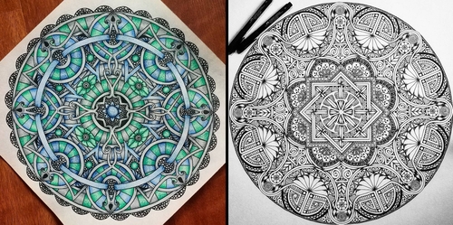 Radial Balance Drawing