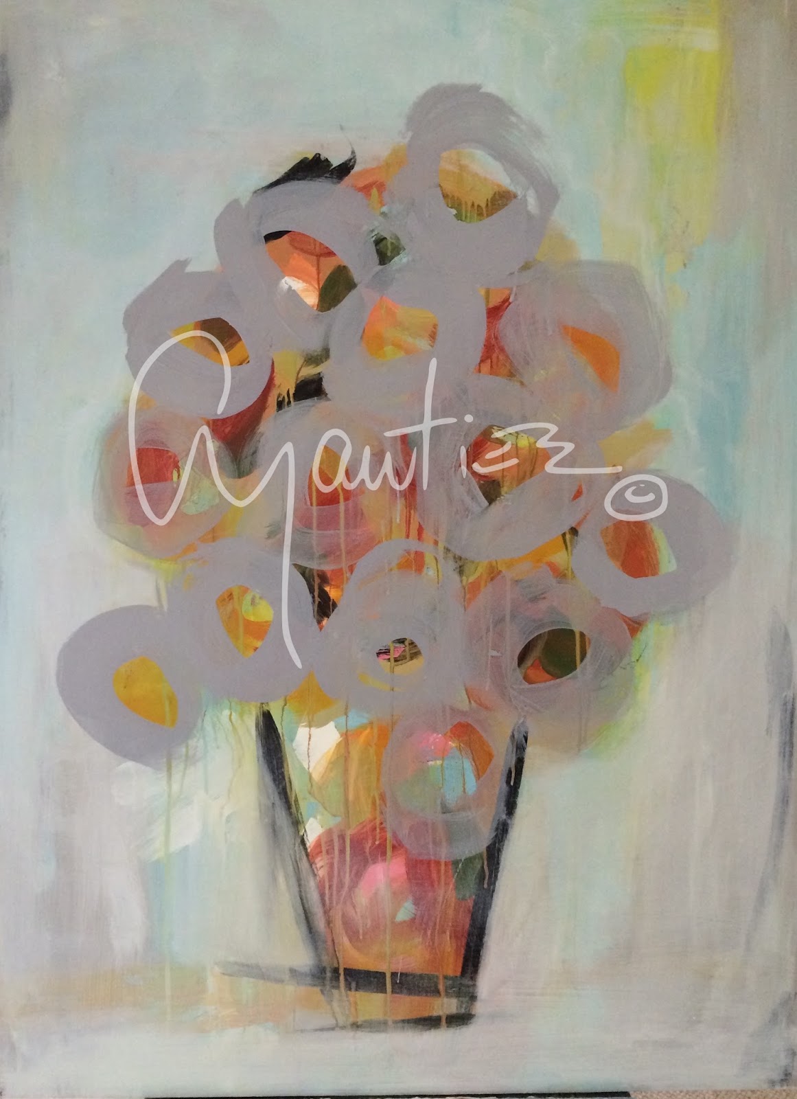 Daily Painters Abstract Gallery: Contemporary Floral Artist Isabelle ...